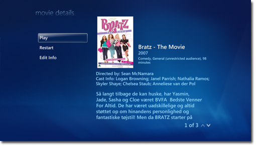 My Movies - MetaData Connector